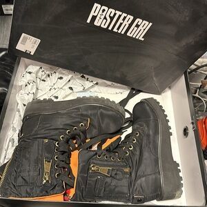 Dolls Kill | Shoes | Dolls Kill Poster Girl Kush Combat Flight Boot 5m ...